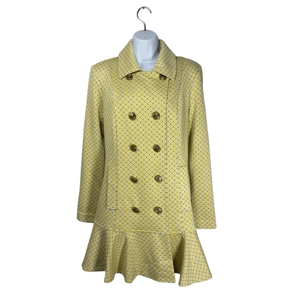 CAbi | Jackets & Coats | Cabi Nwt Yellow Hobnob Topper Coat Size Small ...